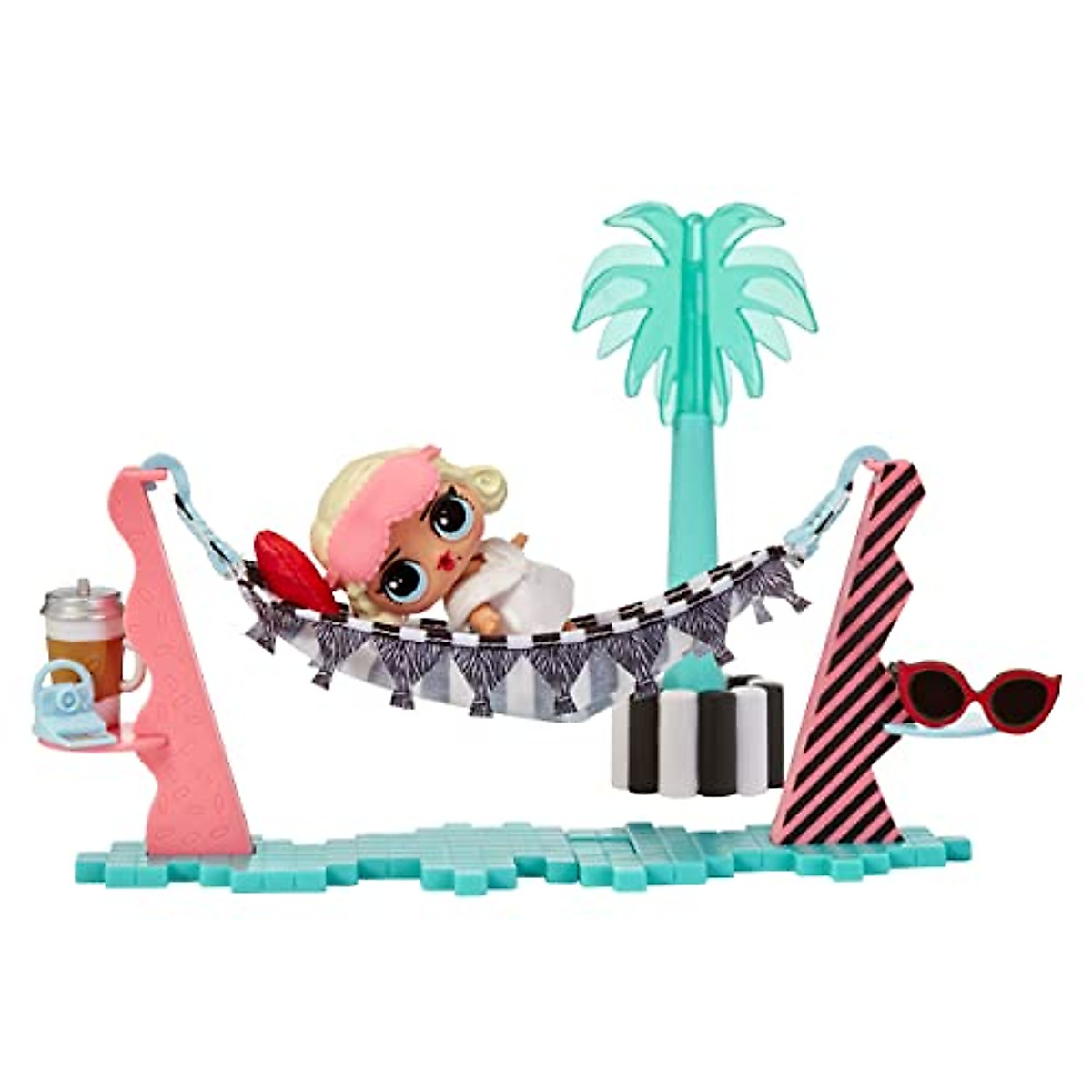 LOL Surprise OMG House of Surprises Vacay Lounge Playset with Leading Baby Collectible Doll with 8 Surprises, Dollhouse Accessories, Holiday Toy, Great Gift for Kids Ages 4 5 6+ Years Old & Collectors