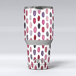 Design Skinz The Red and Purple Water Marks - Skin Decal Vinyl Wrap Kit Compatible with The Yeti Rambler Cooler Tumbler Cups