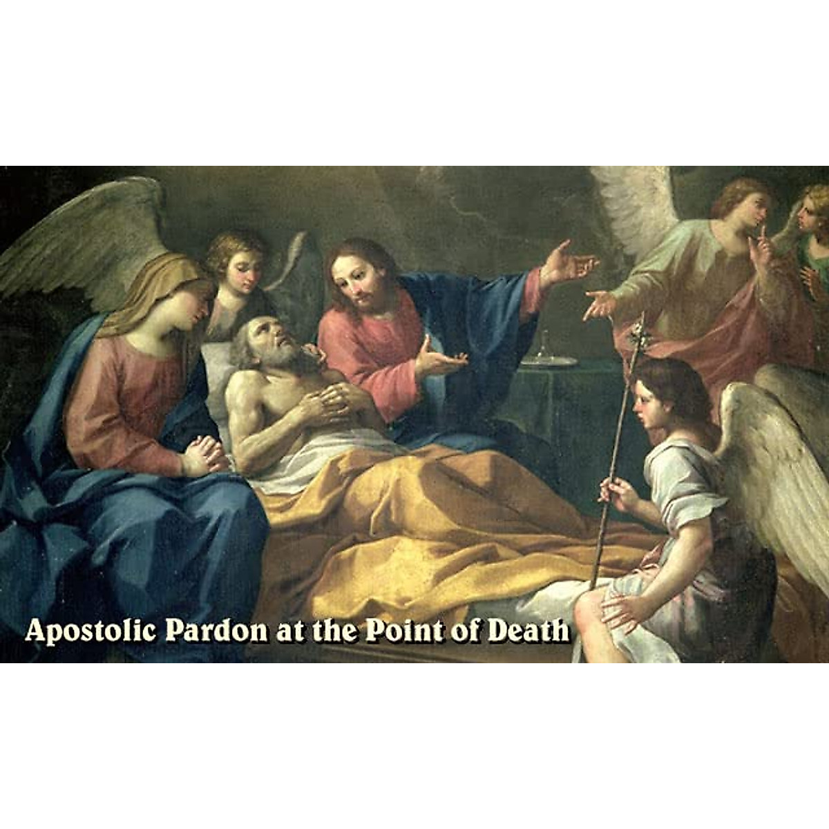 Apostolic Pardon Large Holy Card (5-pack) with Two Free Prayer Cards Included