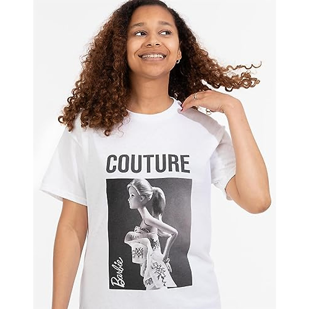 Barbie Doll Womens T Shirt Ladies Couture Fashion Novelty White Top X-Large