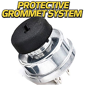 HD Switch Replaces Troy-Bilt/MTD, Pro-Line FRT, Proline, Horse, Big Red - Garden Tiller - Rear Roto-Tiller Starter Ignition Key Switch - Ultimate Dual Protection Upgrade - 3 Keys & Free Carabiner