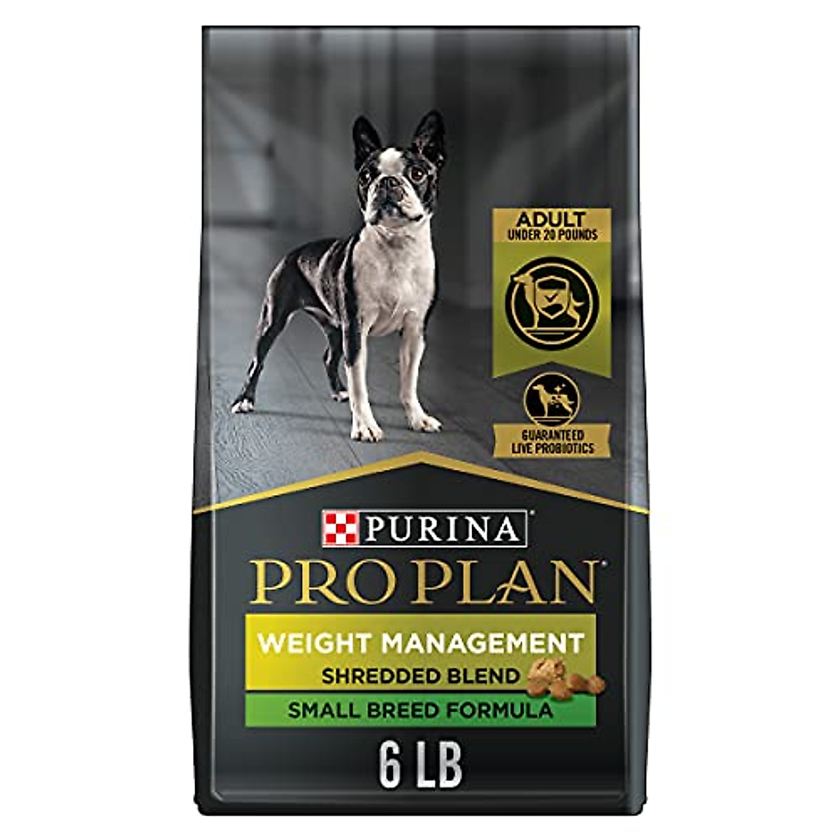 Purina Pro Plan Small Breed Weight Management Dog Food, Shredded Blend Chicken & Rice Formula - 6 lb. Bag