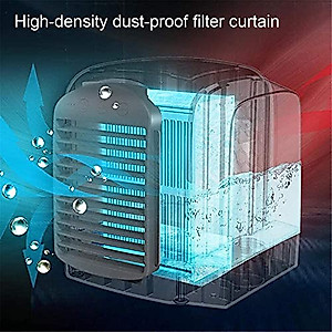 XXY216 Breeze Maxx Air Cooler,Personal Space Mini Evaporative Air Cooler,Portable 3-in-1 Air Cooling Purification Humidifier-for Camping/Home/Office (Grey)