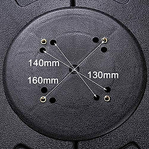 Sunnyglade 33" x 33" Offset Patio Umbrella Base Sand/Water Filled Square Umbrella Stand with Wheels