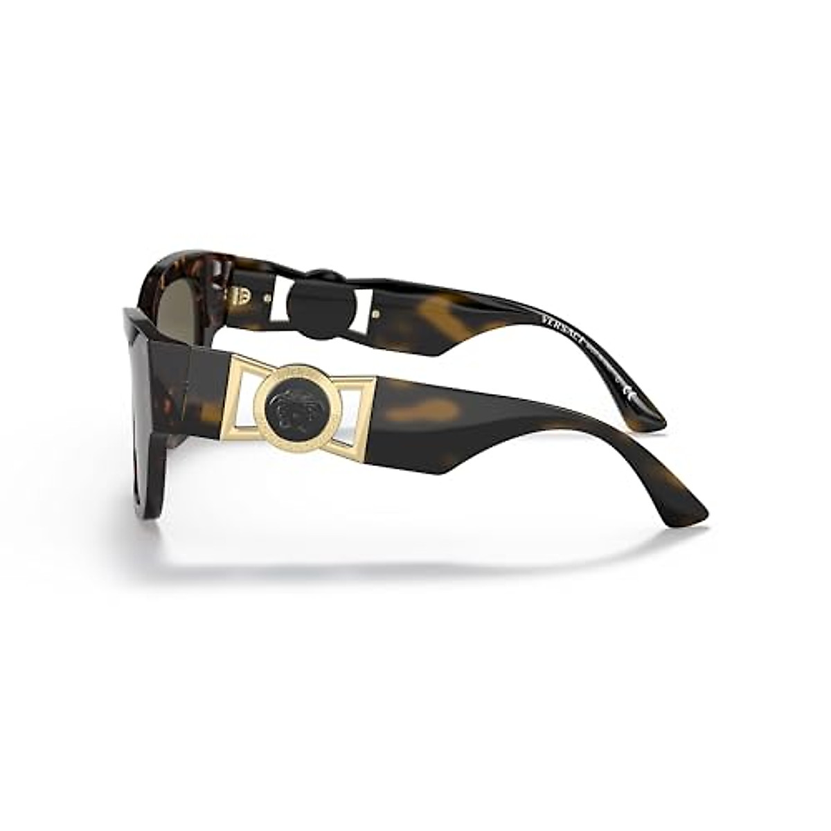 Versace VE 4415U 108/3 Havana Plastic Cat-Eye Sunglasses Brown Lens
