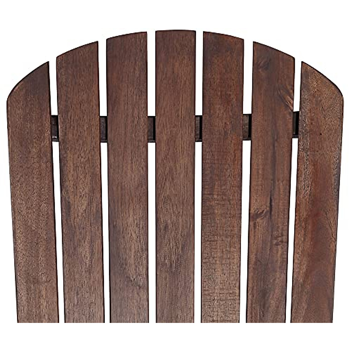Teal Island Designs Kava Dark Brown Wood Outdoor Adirondack Chair with Wine Holder Set of 2