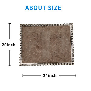 MINJIATEX Couch arm Covers,Non-Slip lace Sofa arm Covers Set of 2 Washable Sofa armrests Covers for Living Room Recliner Chair arm Covers Protectors for Leather Sofa armrest slipcover (HZW-Brown)