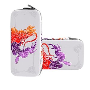 CHIKIXSON Carrying Case Compatible with Violet and Scarlet Switch & Switch OLED, switch accessories with 10 Game Cartridges, Protective Hard Shell Travel Case Pouch for Switch Console