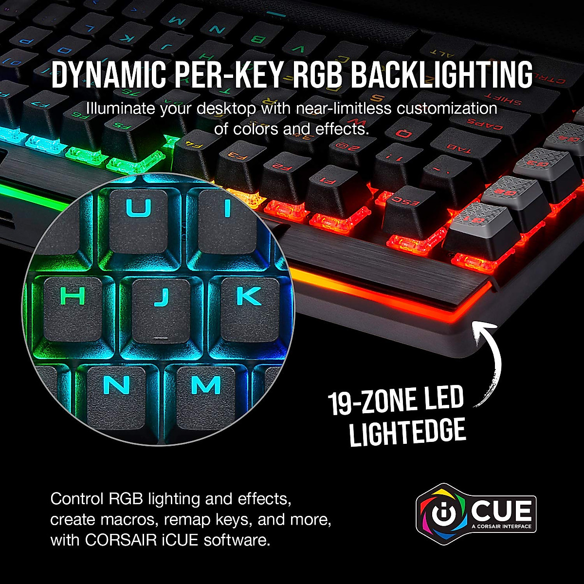 Corsair K95 RGB Platinum XT Mechanical Gaming Keyboard, Backlit RGB LED, Cherry MX RGB Brown, Black (Renewed)