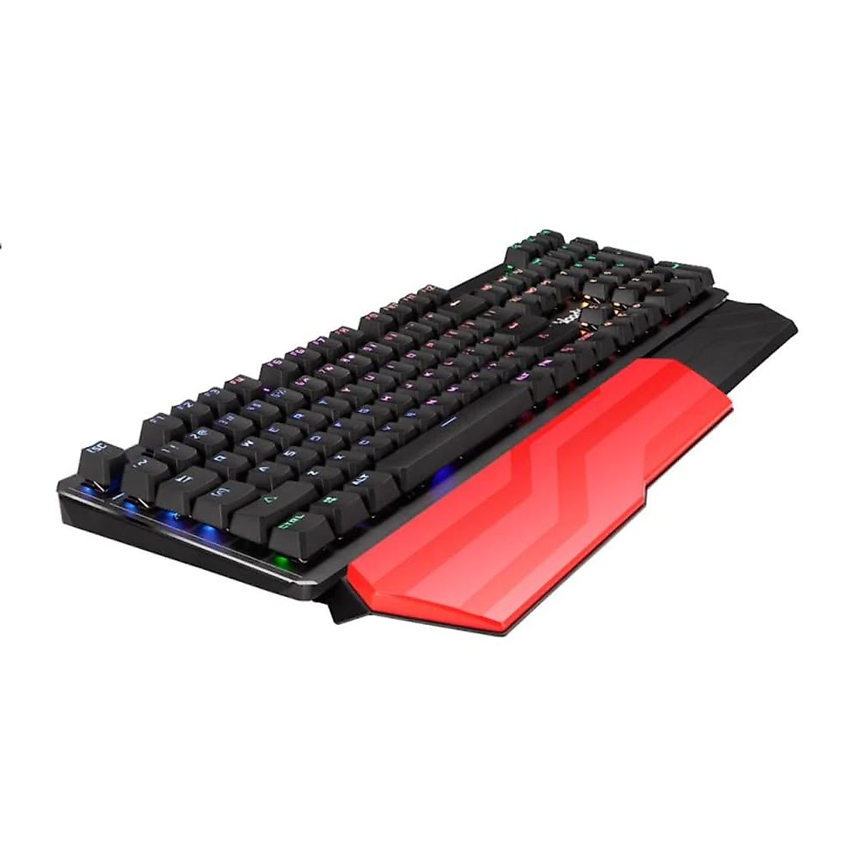 BLOODY B975 Optical Switch Gaming Keyboard Gaming | Fastest Keyboard Switches in Gaming | Full Size | RGB LED Backlit Keyboard | Smooth & Linear Key Feedback | Detachable Wrist-Rest Design