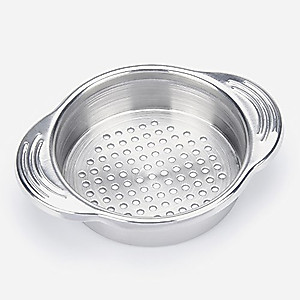 WishDirect Tuna Strainer Press, Tuna Can Strainer Food-Grade Stainless Steel Canning Colander for Regular-Size and Wide-Necked Tunas