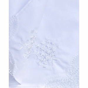 Bulk New Embroidery Ladies White Flower 100% Cotton handkerchiefs