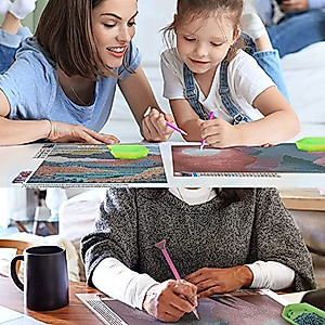 DAICHEL Diamond Art Painting Kits for Adults - Full Drill Diamond Dots Paintings for Beginners, Round 5D Paint with Diamonds Pictures Gem Art Painting Kits DIY Adult Crafts Kits 12x16inch