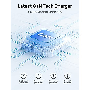 Charger Dock for Nintendo Switch, JSAUX 3-Port 45W GaN Switch Dock Set [USB-C/USB 3.0/4K HDMI] with Extention Cable and Adapter Compatible with Switch, MacBook Pro/Air, and iPad and Galaxy