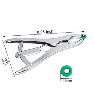 Goat Banding Kit & 100Pcs Rings, Balloon Expander Tool Pliers, Stainless Steel Balloon Mouth Expander Tools for Livestock Farm