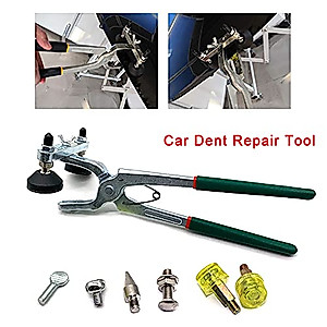 33" x 13.5" x 9"Paintless Dent Repair Kit Car Door Fender Edge Repair Tool Auto Body Pliers Heavy Duty Car Door Panel Fix Portable Metal Crimp Vise Car Fender Panel Leaf Edge Pliers Repair Tools Green