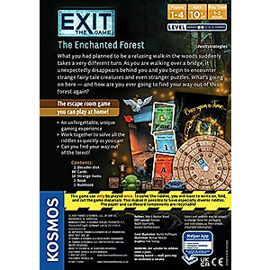 Thames & Kosmos EXIT: The Enchanted Forest| A Kosmos Escape Room Game in a Box| Family Friendly, Card-Based at-Home Escape Room Experience for 1 to 4 Players, Ages 12+ , Black