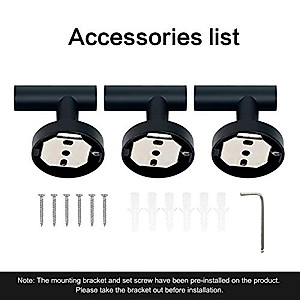 HouseAid Stainless Steel Towel Hooks for Bathroom Modern Heavy Duty Robe Hook Holder Wall Mounted Matte Black (3 Pack)