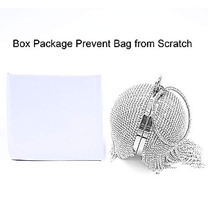 Oweisong Women’s Round Ball Evening Bag Clutch Cage Purse Vintage Banquet Shoulder Handbag