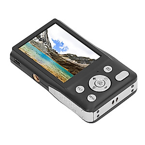 8K Digital Camera, 16X Zoom Selfie Camera Auto Focus with 2.7 Inch HD Screen for Photography Video Recording, 68MP Portable Vlogging Camera for Travel (Black)