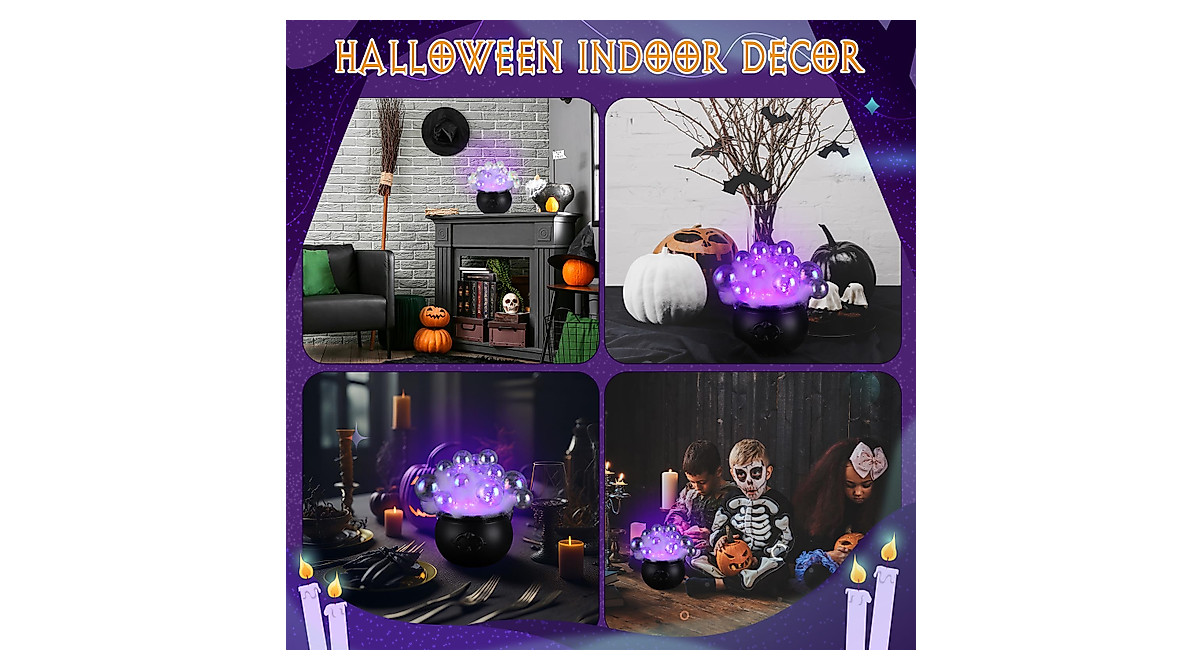 Liliful DIY Light Up Bubble Cauldron for Halloween Decorations