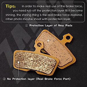 ZALOPA Pro Disc Brake Pad Pills Full Metal Moire for Avid Code R RE RSC 2011-2012 Sram Red 22 S-700 Code Since 2011 2013 2014 2015, Guide RE Coder Code-al Code-m Code-o Code-o-al My11 L32