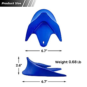 HOXWELL Hose Guide for Car Wash Tool, Durable Plastic Wash Hose for Car Detailer, Prevent Hose Stucking Under Tires (4 Packs Blue)