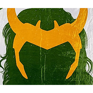 Marvel Studios Loki "Believe" Plush Throw Blanket | Super Soft Fleece Blanket, Cozy Sherpa Cover For Sofa And Bed, Home Decor Room Essentials | MCU Comic Book Gifts And Collectibles | 45 x 60 Inches