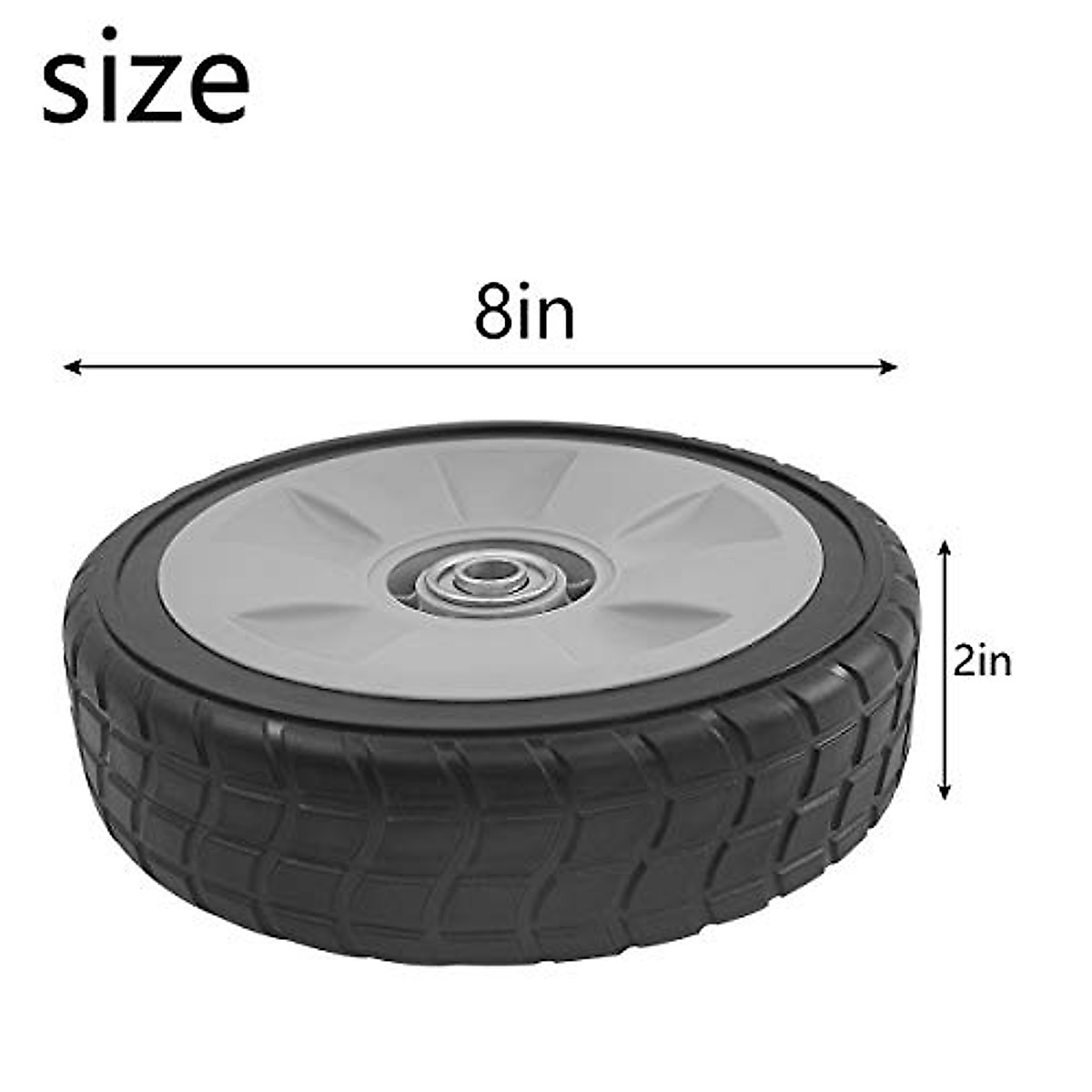 MAYITOP Lawn Mower Rear Wheels Set of 2 Replacement For Honda lawnmower 42710-VE2-M02ZE 42710-VE2-M00ZE fits model HRR2169VKA