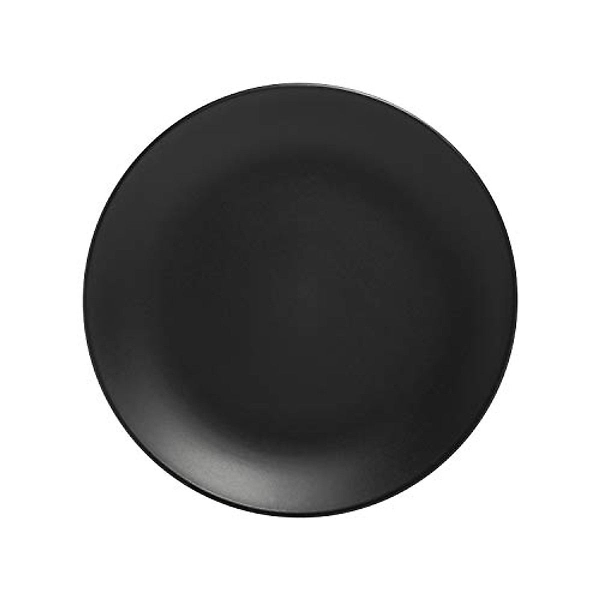 10 Strawberry Street Wazee Matte Coupe Dinnerware Set, 16 pc, Black