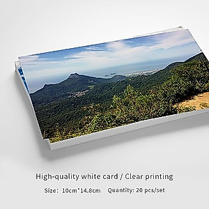 Dear Mapper Brazil Natural Landscape Postcards Pack 20pc/Set Postcards From Around The World Greeting Cards for Business World Travel Postcard for Mailing Decor Gift