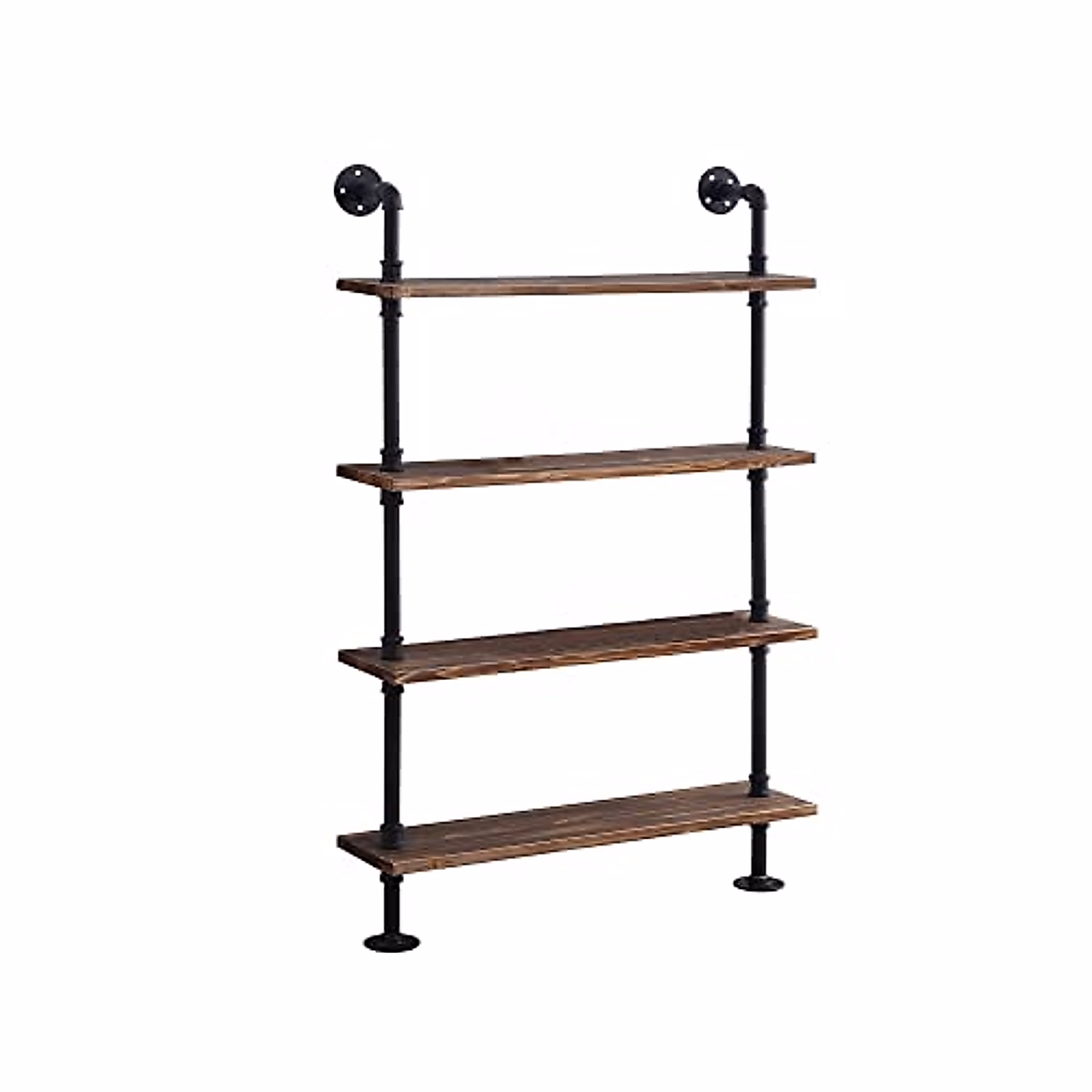 4D Concepts Anacortes SHELFS, Black Pipe/Brown Shelves