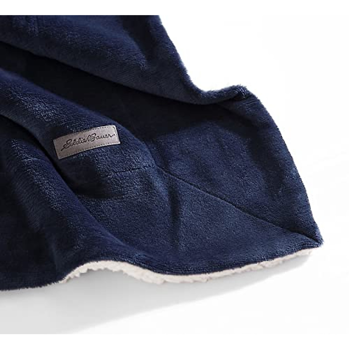 Eddie Bauer Ultra-Plush Collection Throw Blanket - Reversible Sherpa Fleece Cover, Soft & Cozy, Perfect for Bed or Couch, Twin, Blue