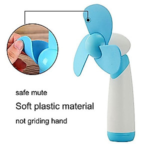 Portable fan handheld,personal fans small handheld,fans handheld set,Battery Operated Cooling Mini Fan,RingRingshop Electric Fans for Home Office Travel Camping Outdoor Activity (Blue)
