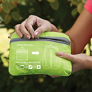 Travelon Packable Backpack, Black, One Size