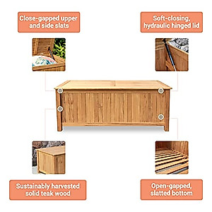 Cambridge Casual Arie Superior Indonesian Teak Storage Box, 60-Inch