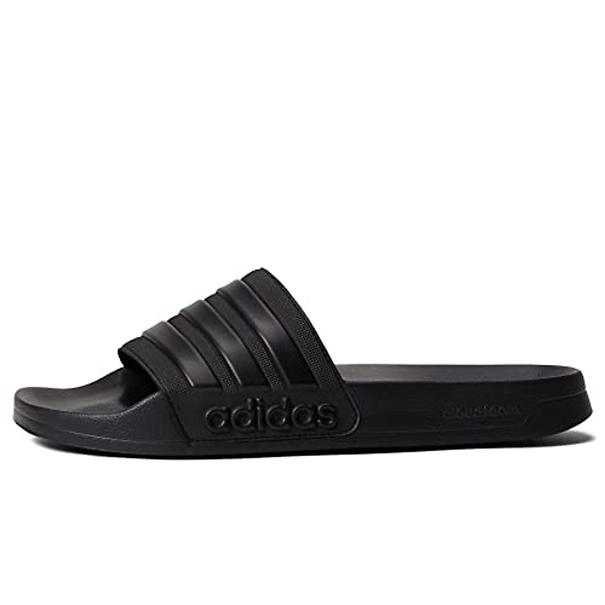 adidas Unisex Shower Slide Sandal, Core Black/Core Black/Core Black, 9 US Men