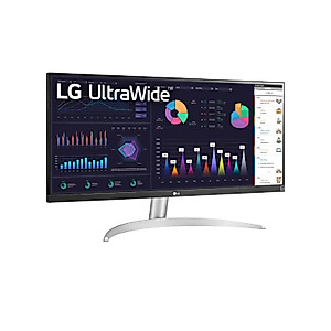 LG UltraWide FHD 29-Inch Computer Monitor 29WQ600-W, IPS with HDR 10 Compatibility, AMD FreeSync, and USB Type-C, White/Silver