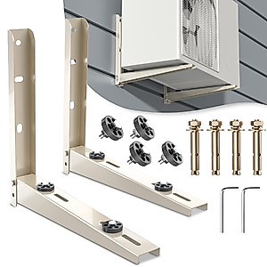 Plusluck Mini Split Wall Mounting Bracket, for 7000-12000 BTU, Support up to 330 lbs, Mini Split Bracket Outdoor, Air Conditioner Universal and Heat Pump Systems