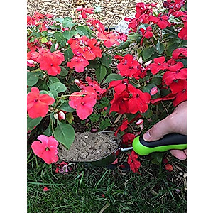 Garden Guru Super Strong Garden Scoop Trowel Shovel Transplanter - Stainless Steel - Rust Resistant - Ergonomic Grip - Perfect Hand Shovel for Gardening Transplanting and Digging