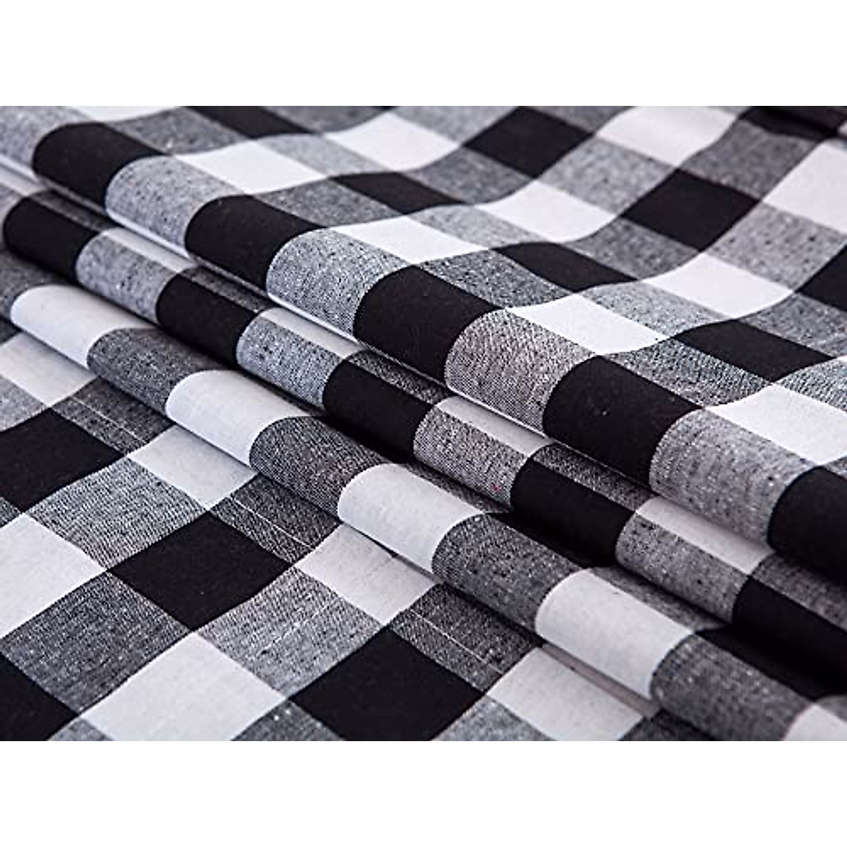 Dstorelhp 2PC 51'' x 22'' Washer Dryer Top Covers, Cotton Fridge Dust Proof Cover, Washing Machine Top Cover with 6 Storage Pockets Bags, Kitchen Bathroom Home Decor, Black White Grey