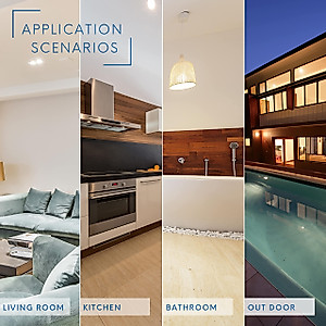 Perlglow 18 Pack 4 inch Gimbal Square Downlight Luminaire, Black Finish, LED Recessed Light Fixtures Dimmable 14W=120W, 1100 Lumens, CRI 90+, IC Rated, ETL Listed, 3CCT Selectable 3000K|4100K|5000K