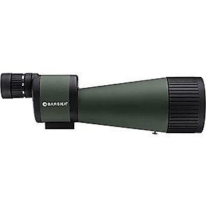 BARSKA Benchmark 25-125x88 Waterproof Straight Spotting Scope, Green/ Black