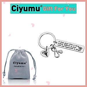 For CNA Gift Certified Nursing Assistant Gift CNA Keychain Graduation Gift for CNA Nurse Day Gift,Nursing School,Medical Student Gift,Stethoscope Keychain,Nurse Christmas Birthday Gift for CNA Week