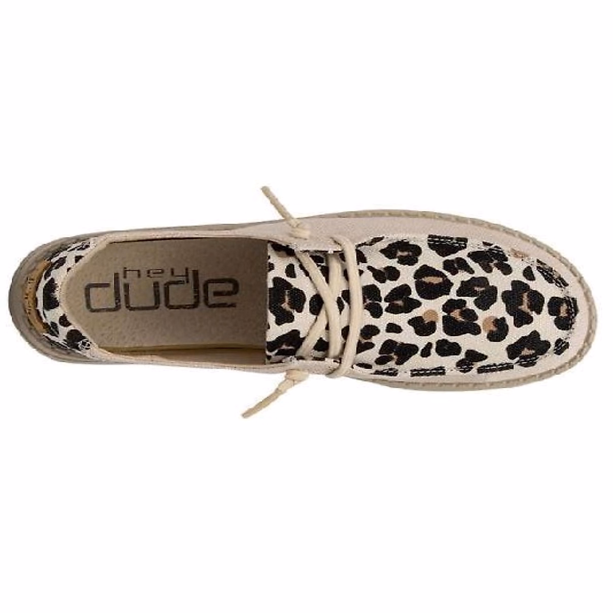 Hey Dude Girl's Wendy Youth Funk Leo Safari Size 2 | Girl’s Shoes | Girl’s Lace Up Loafers | Comfortable & Light-Weight