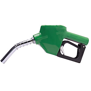 PANCYCW Green 3/4" NPT Automatic Fuel Nozzle Auto Shut Off Nozzle Gas Pump Nozzle Max Flow Rate 16 GPM With 3-Notch Hold Open Clip13/16"Spout Used for Gasoline Oil, Kerosene Biodiesel