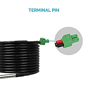 Renogy Temperature Sensor Battery Solar 118 0.03, Compatible Adventurer/Rover Charge Controllers