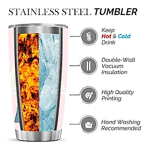 FOCIUZTA 20oz Artistic Watercolor Mother and Child Tumbler with lid, Travel Coffee Cup, Ideal for Easter, Mother Day, and birthday gifts