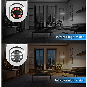 METRICSQUARE Camera Hidden Home Security Light Bulb Camera Spy Camera WiFi Nanny Cam with Phone APP, Night Vision Motion Detection Two Way Audio Video Recording Indoor Room Camera
