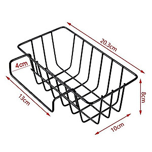 U&S Kitchen Sponge Holder, Sink Caddy Organizer, Sponge Caddy Holder, Brush Dishwashing Liquid Drainer Basket, Sponge and Soap Holder for Kitchen Sink